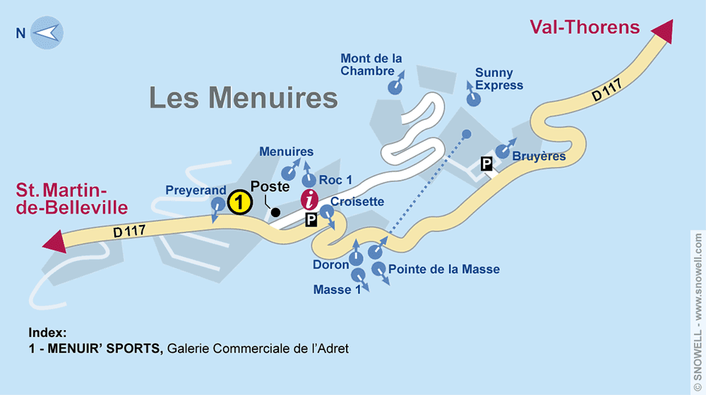 Location ski Les Menuires | SNOWELL