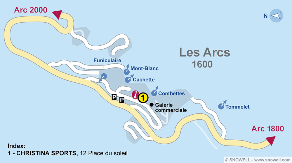 Location ski Les Arcs 1600 | SNOWELL